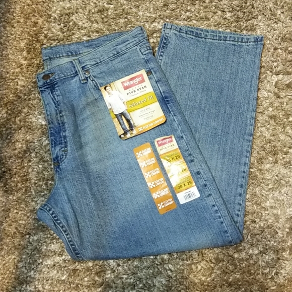 Wrangler | Jeans | Nwt Mens Wrangler5 Relaxed Flex Comfort Jeans | Poshmark